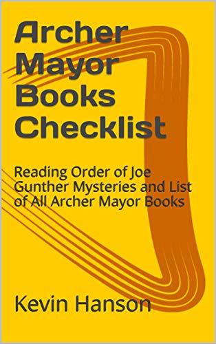 Archer Mayor Books Checklist: Reading Order of Joe Gunther Mysteries ...
