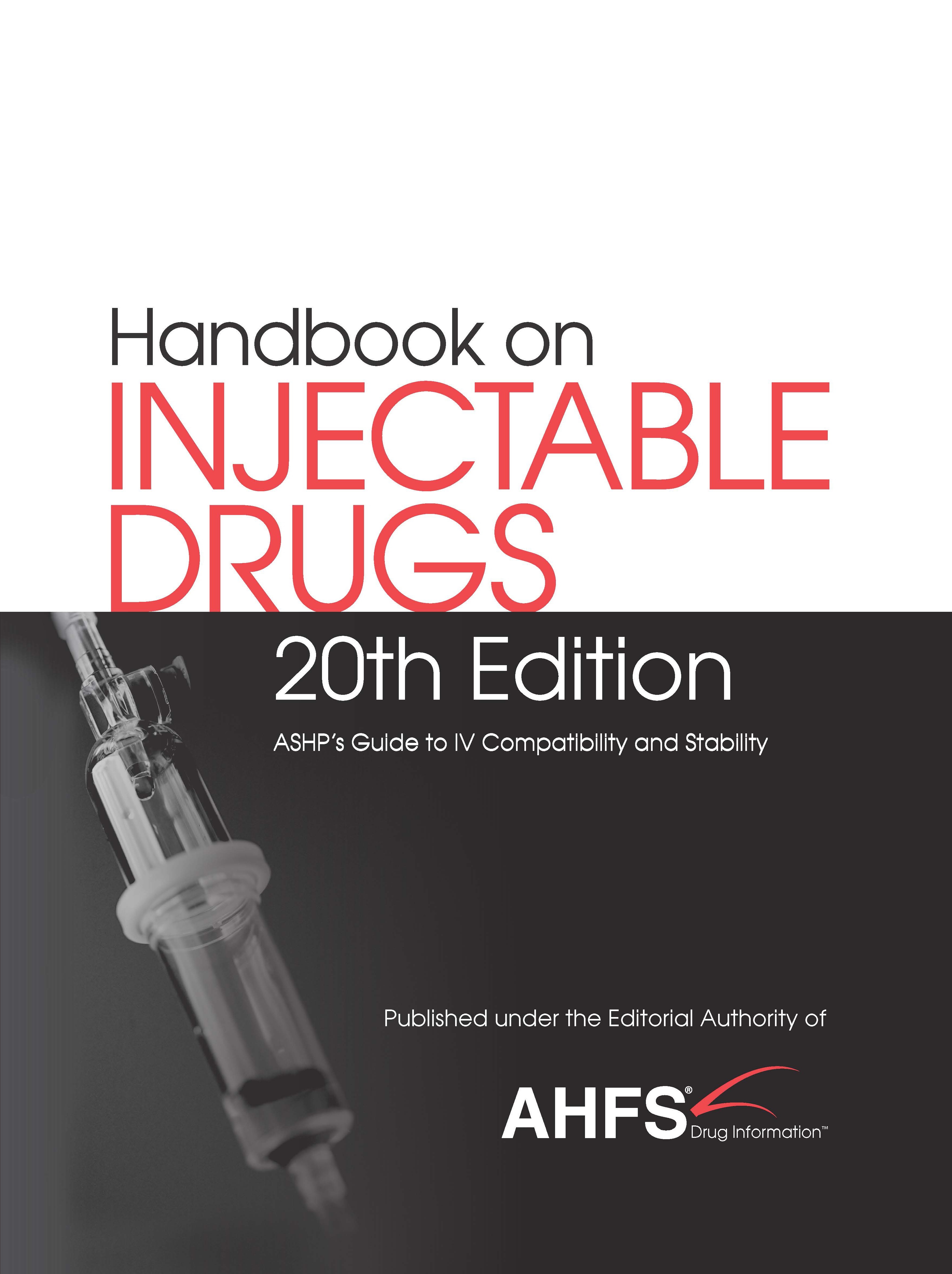 Handbook on Injectable Drugs by American Society of Health-System ...