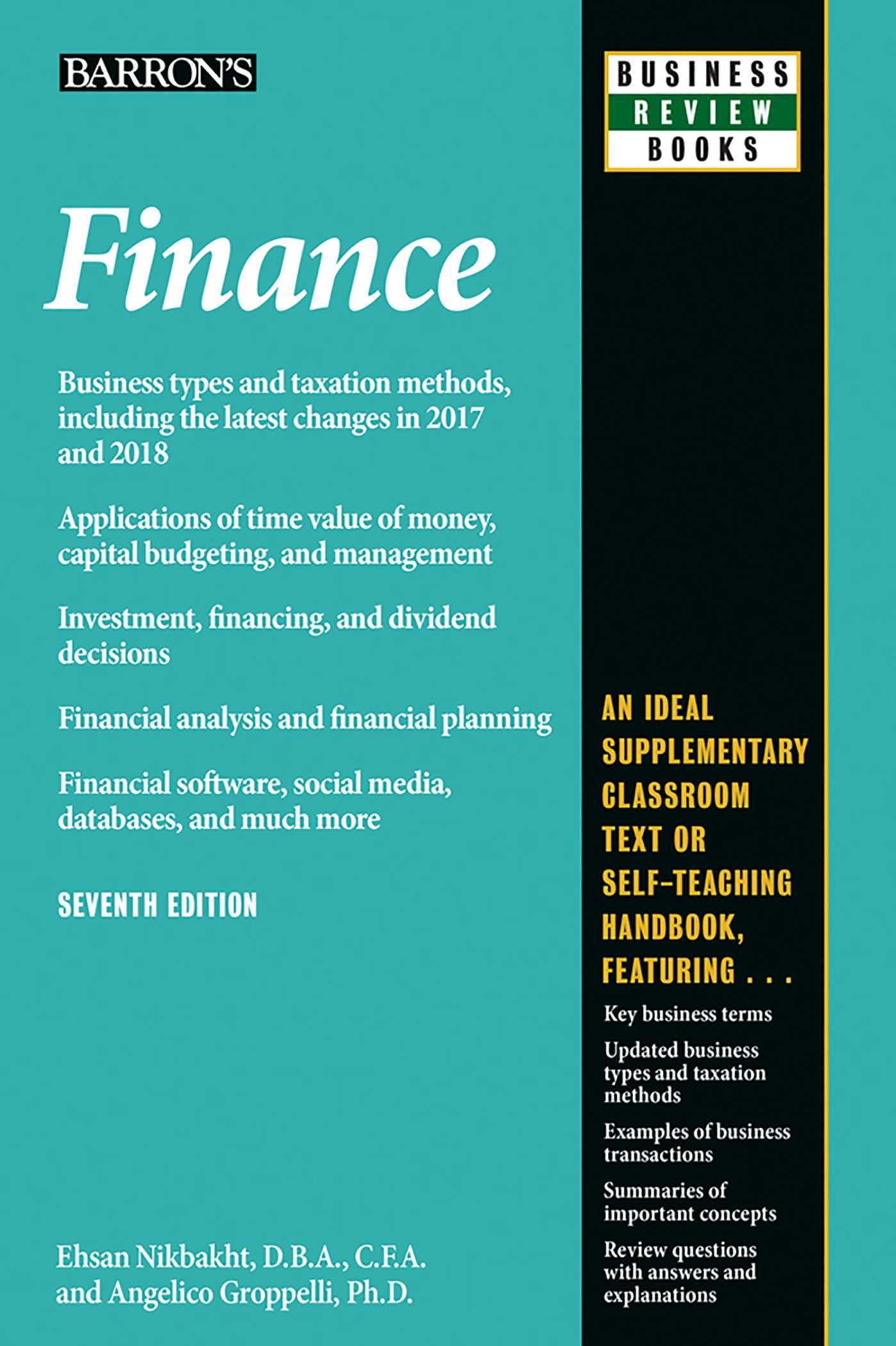Finance (Barron's Business Review) by Barron's Educational Series ...