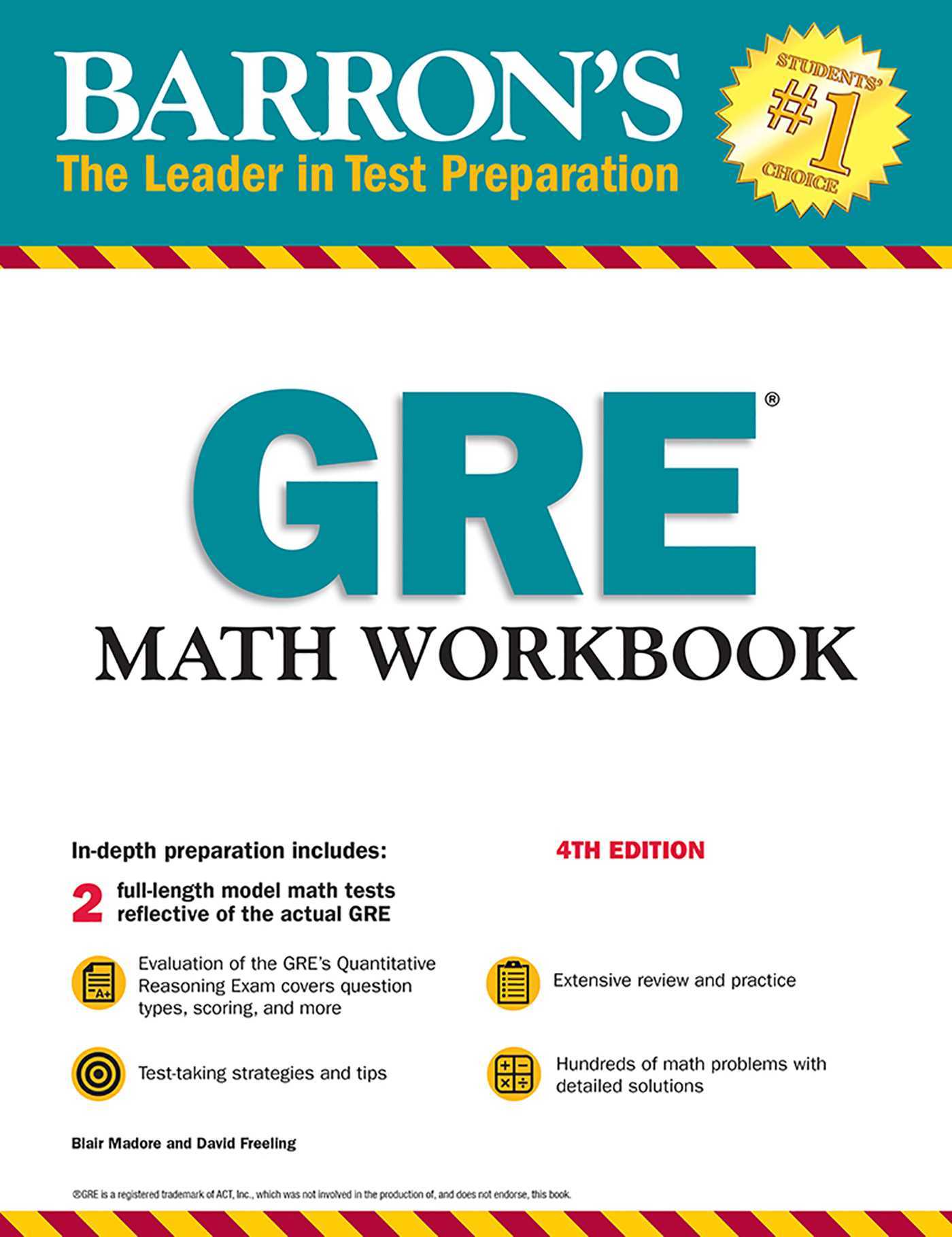 GRE Math Workbook (Barron's Test Prep) by Blair Madore | Goodreads