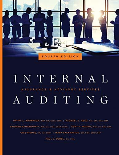 Internal Auditing: Assurance & Advisory Services, Fourth Edition by ...