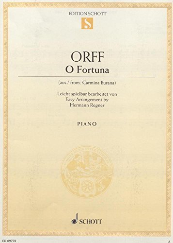O Fortuna: From Carmina Burana by Carl Orff | Goodreads