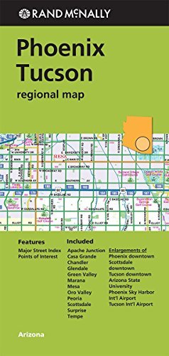 Rand McNally Regional Map Pheonix/Tuscon, Arizona by Rand McNally ...