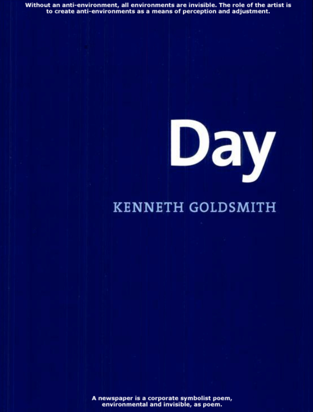 DAY by Kenneth Goldsmith | Goodreads