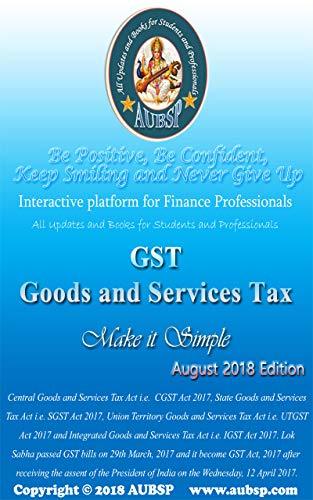 GST Act (Make it Simple) by AUBSP: January 2025 Edition GST Law Book ...
