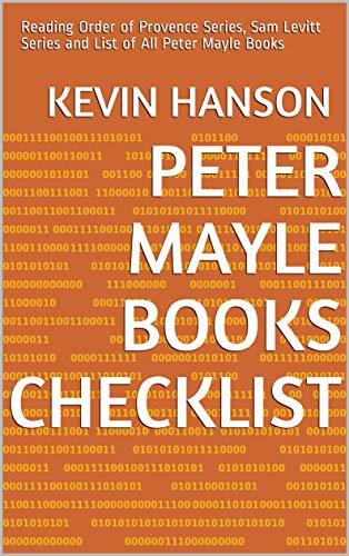 Peter Mayle Books Checklist: Reading Order of Provence Series, Sam ...