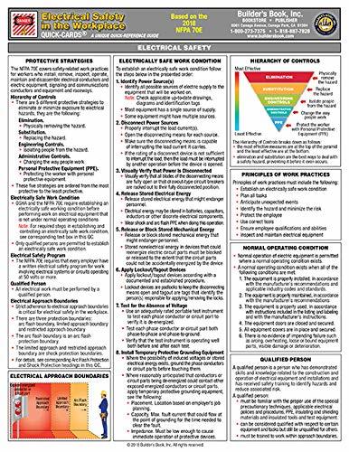NEW! Electrical Safety in the Workplace Quick-Card Based on 2018 NFPA ...