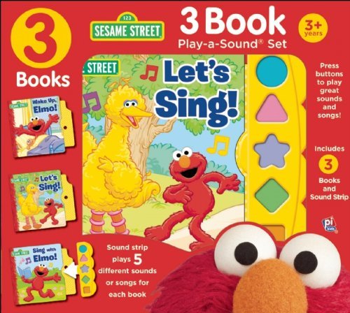 Sesame Street 3 Book Play-a-Sound Set by Publications International ...
