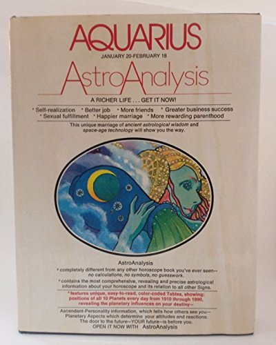 Astro Analysis Aquarious by Datura Verlagsanstalt | Goodreads