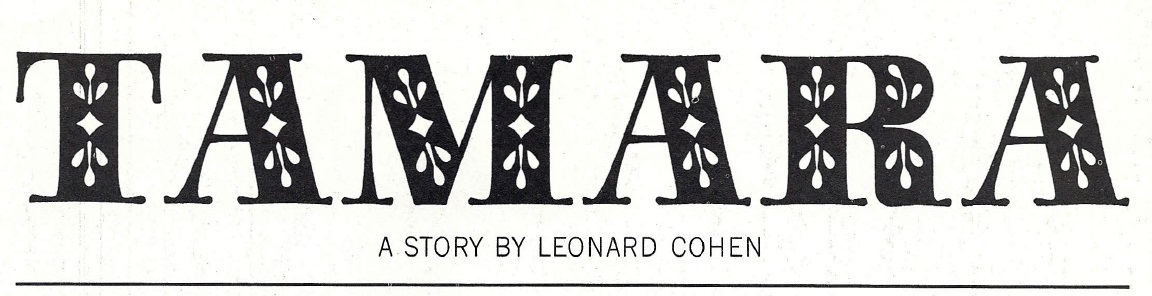 Tamara by Leonard Cohen | Goodreads