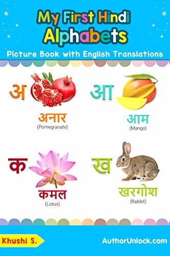 My First Hindi Alphabets Picture Book with English Translations ...