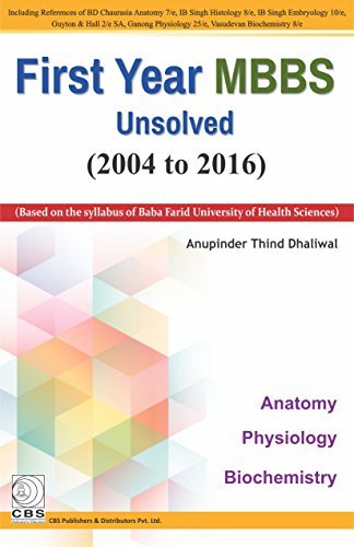 First Year Mbbs Unsolved 2004 To 2016 2/E by Anupinder Thind Dhaliwal ...