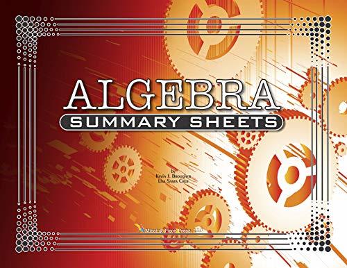 Algebra Summary Sheets: Posters to Promote Proficiency by Kevin ...