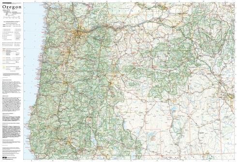 Oregon Wall Map Laminated by Imus Geographics | Goodreads
