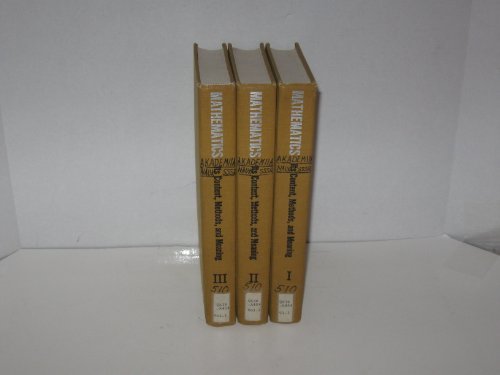 Mathematics: Its Content, Methods, and Meaning, Volume 1 by A.D ...