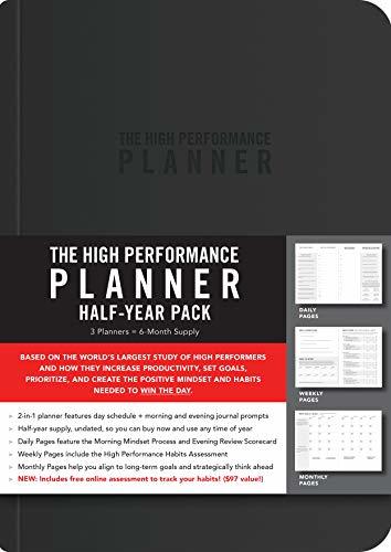 The High Performance Planner Half-Year Pack: 3 Planners = 6-Month ...