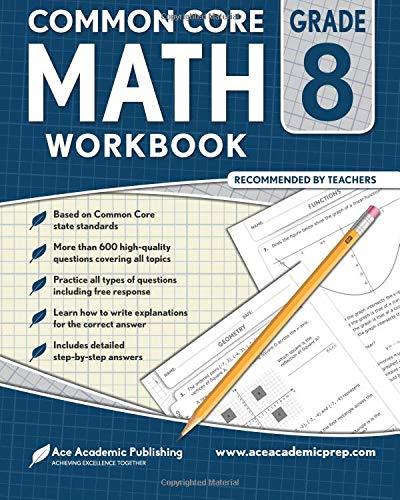 8th grade Math Workbook: CommonCore Math Workbook by Ace Academic ...
