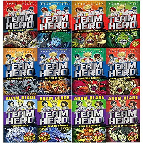 Team hero series (1-3) collection 12 books set by adam blade by Adam ...