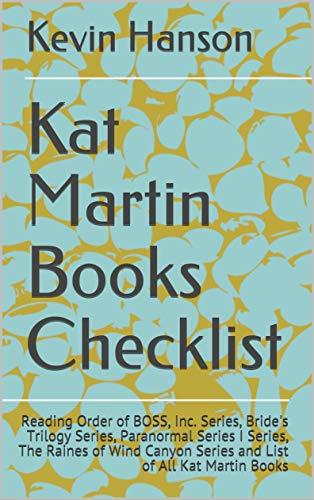 Kat Martin Books Checklist: Reading Order of BOSS, Inc. Series, Bride's ...