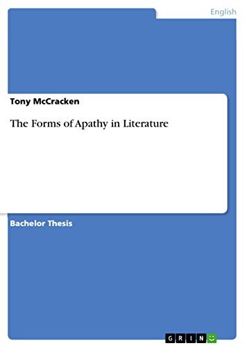 The Forms of Apathy in Literature by Tony McCracken | Goodreads