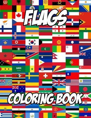 Flags Coloring Book: Coloring Book for Kids and Adults with Fun, Easy ...