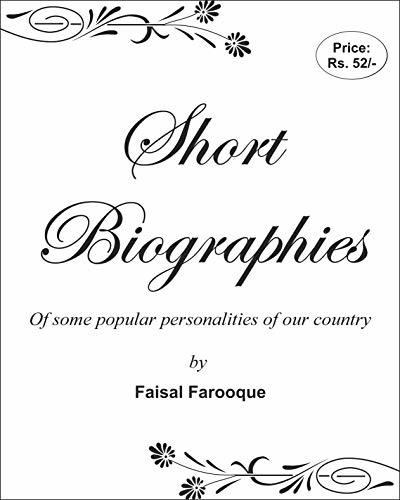 Short Biographies: Of some popular personalities of our country by ...