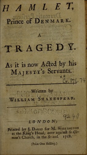 Hamlet, Prince of Denmark by William Shakespeare | Goodreads
