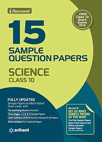 15 Sample Question Papers Science Class 10 by Arihant Expert | Goodreads