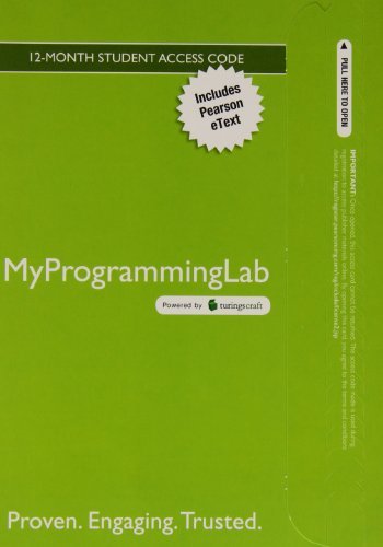 MyLab Programming with Pearson eText -- Access Code Card -- for Java ...