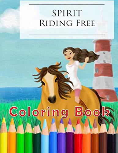 Spirit Riding Free Coloring Book: Cute Coloring Book for Boys and Girls ...
