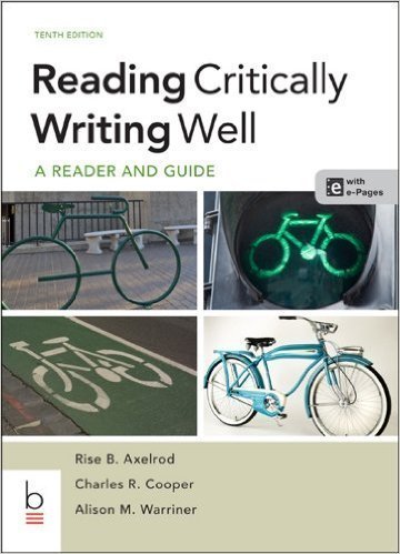 Reading Critically Writing Well: A Reader and Guide by Charles Cooper ...