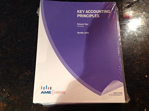Key Accounting Principles, Volume 2 by Neville Joffe | Goodreads