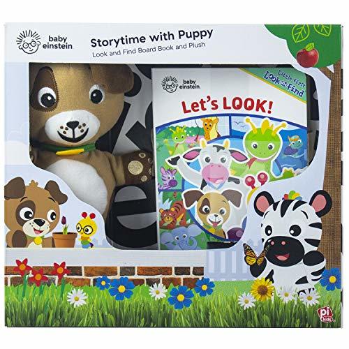 Baby Einstein Storytime with Puppy - Look and Find Board Book and Plush ...