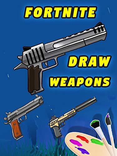 How to Draw Fortnite Weapons: Dual Pistols, Hand Cannon Deagle, Pistol ...
