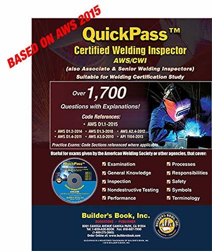 Certified Welding Inspector AWS/CWI 2015 AWS D1.1 QuickPass Study Guide ...