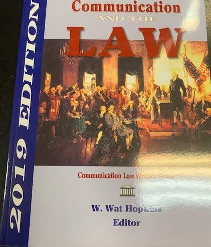 COMMUNICATION+THE LAW 2019 EDITION by W. Wat Hopkins | Goodreads