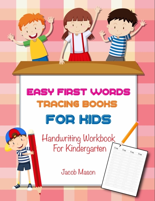 Easy First Words Tracing Books for Kids: Handwriting Workbook for ...