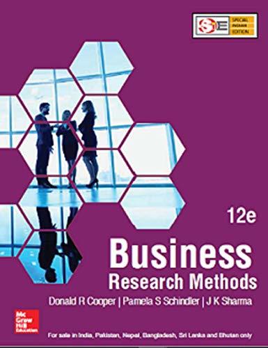 Business Research Methods 12Th Edition [Paperback] Cooper by Cooper ...