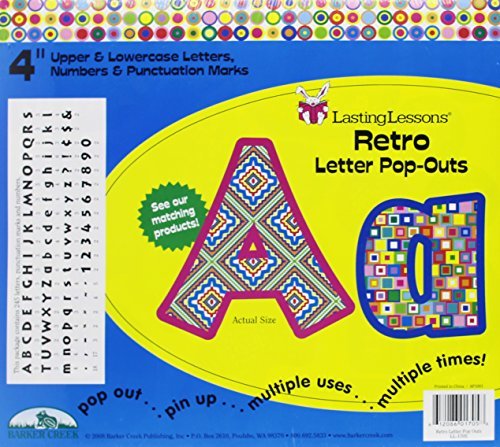 Retro Letter Pop-Outs by Barker Creek Publishing | Goodreads