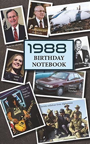 1988 Birthday Notebook: a great alternative to a birthday card by ...