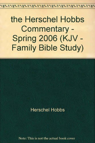 Example Product Manufacturer The Herschel Hobbs Commentary - Spring ...