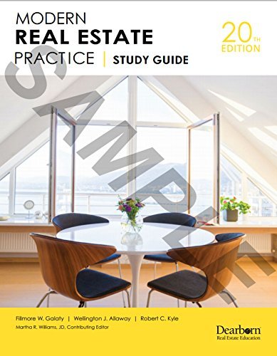 Study Guide for Modern Real Estate Practice by Fillmore W. Galaty ...