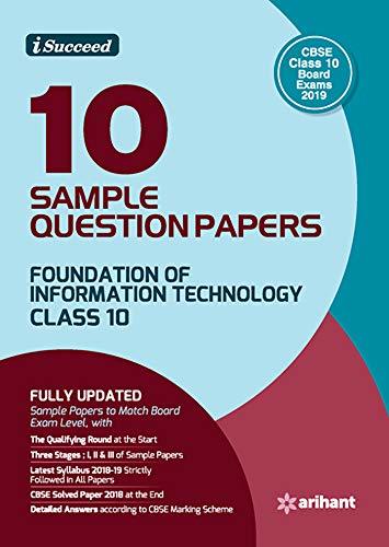 10 Sample Question Papers Foundation Of Information Technology Class ...