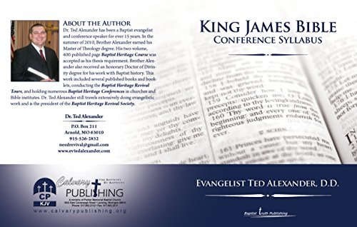 King James Bible Conference Syllabus by Ted Alexander | Goodreads