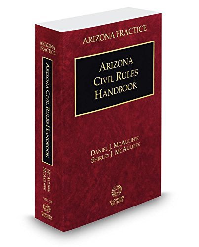 Arizona Civil Rules Handbook by Daniel J. McAuliffe | Goodreads