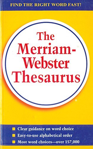 Merriam-Webster's Thesaurus by Merriam-Webster | Goodreads