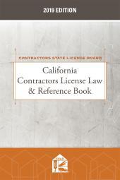 California Contractors License Law & Reference Book 2019 by Gavin ...
