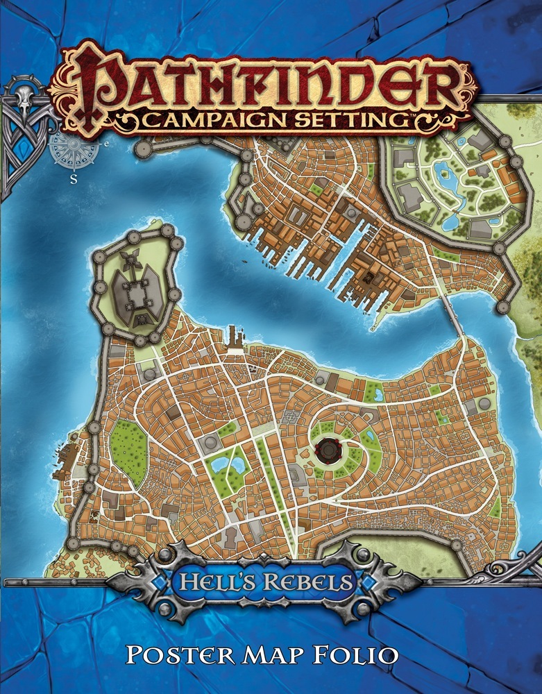 Pathfinder Campaign Setting: Hell's Rebels Poster Map Folio by Robert ...