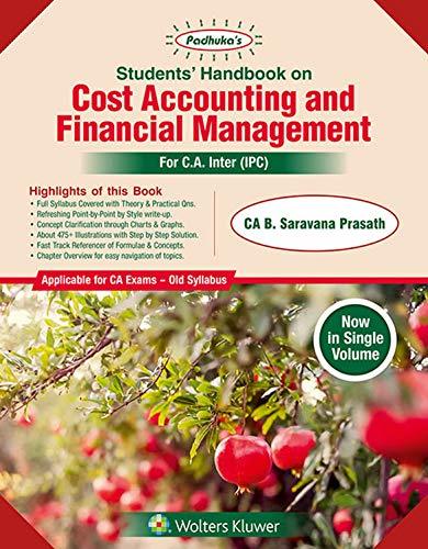 Padhukas Students Handbook On Cost Accounting and Financial Management ...