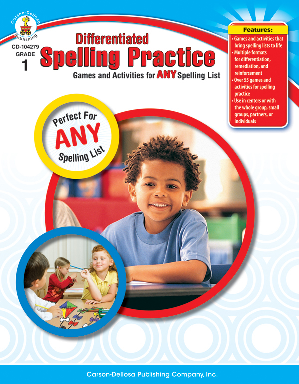 Differentiated Spelling Practice, Grade 1 by Carson-Dellosa Publishing ...